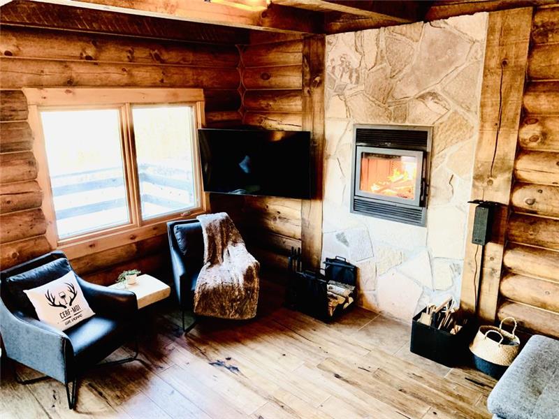 Le Chalet 88 ***Chalet bois rond de - Chalet à louer Wentworth-Nord ...
